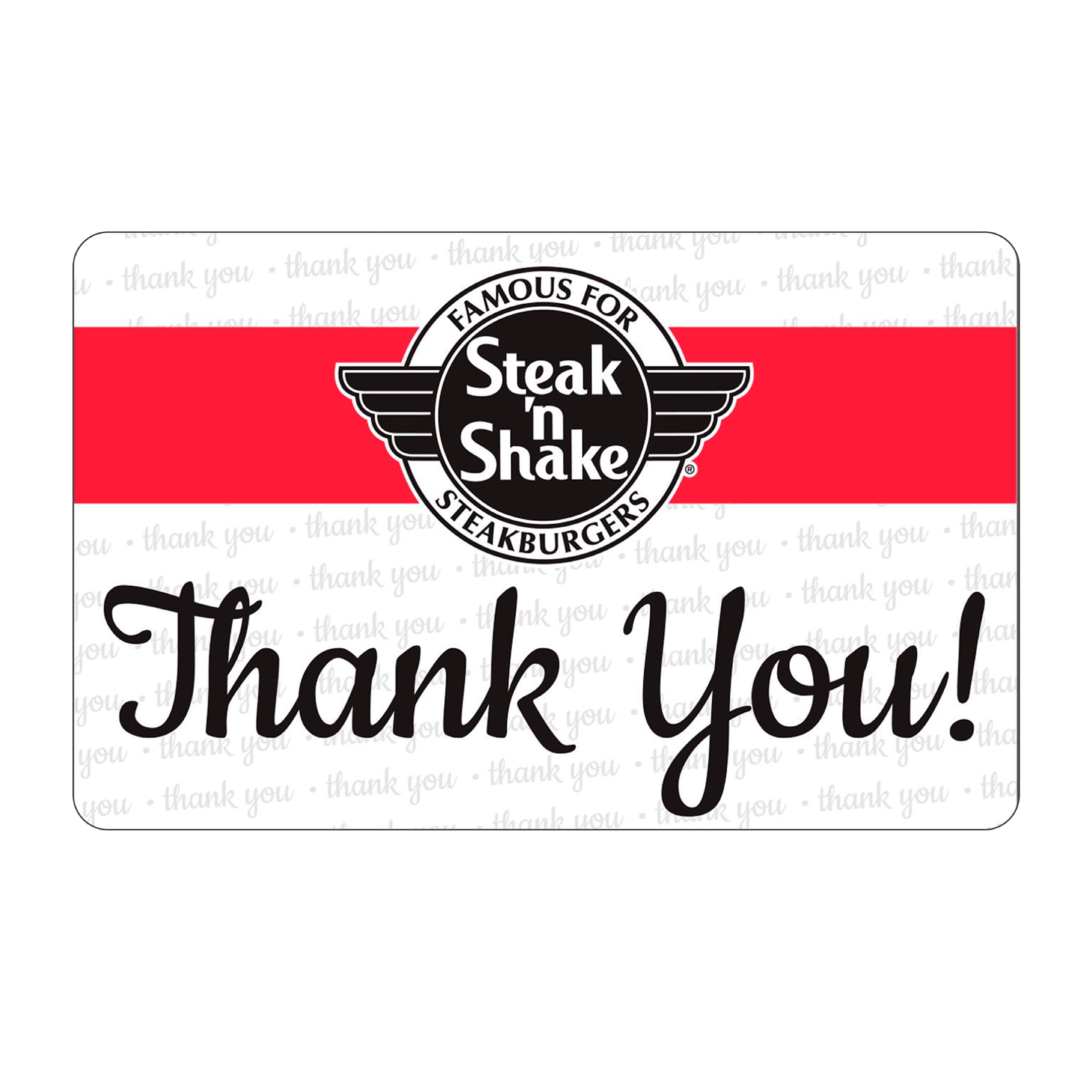 Steak N Shake $10 Thank You eGift Card - Walmart.com