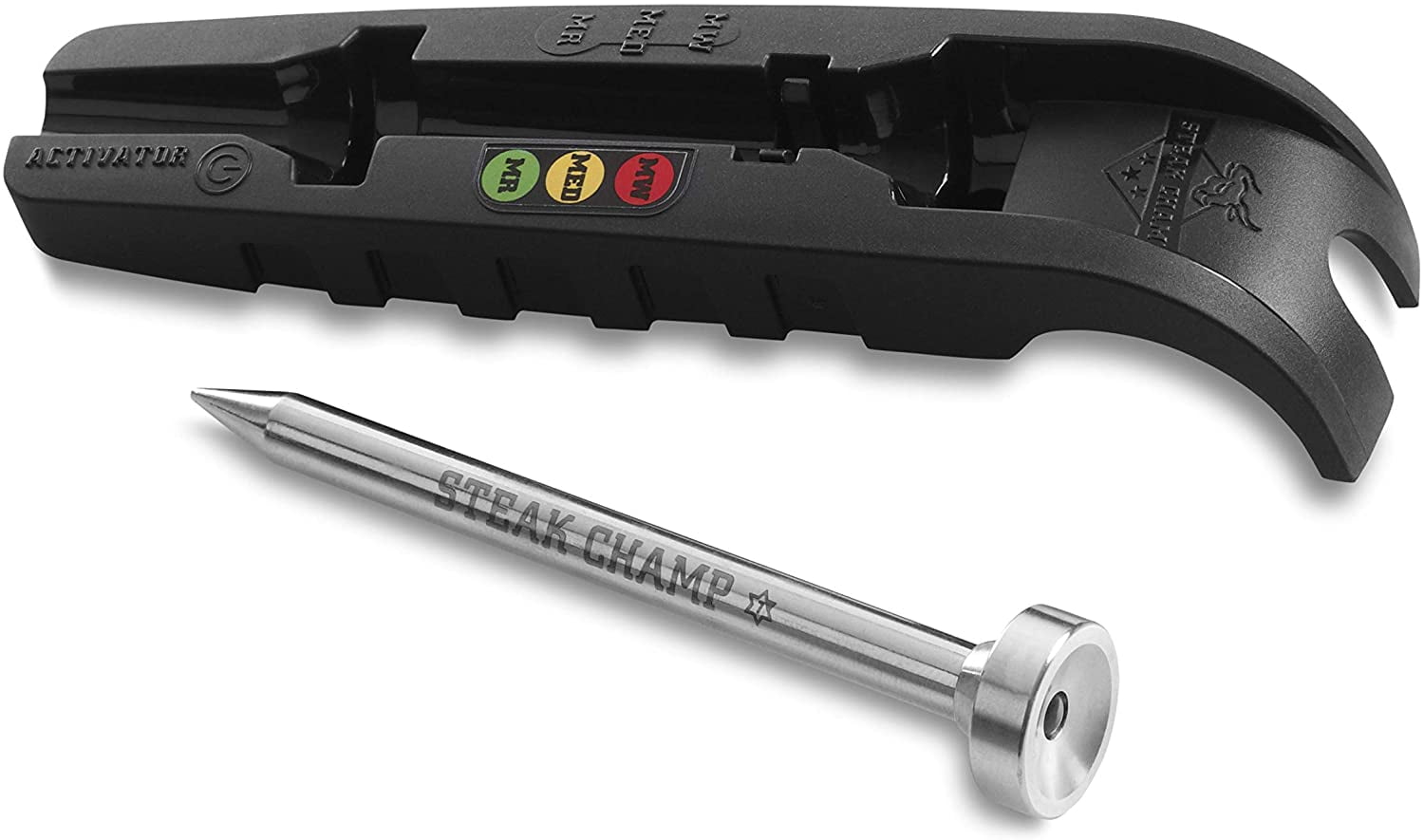 SteakChamp - Ultimate Steak Thermometer - LED Light Indicator 3rd Gen ...