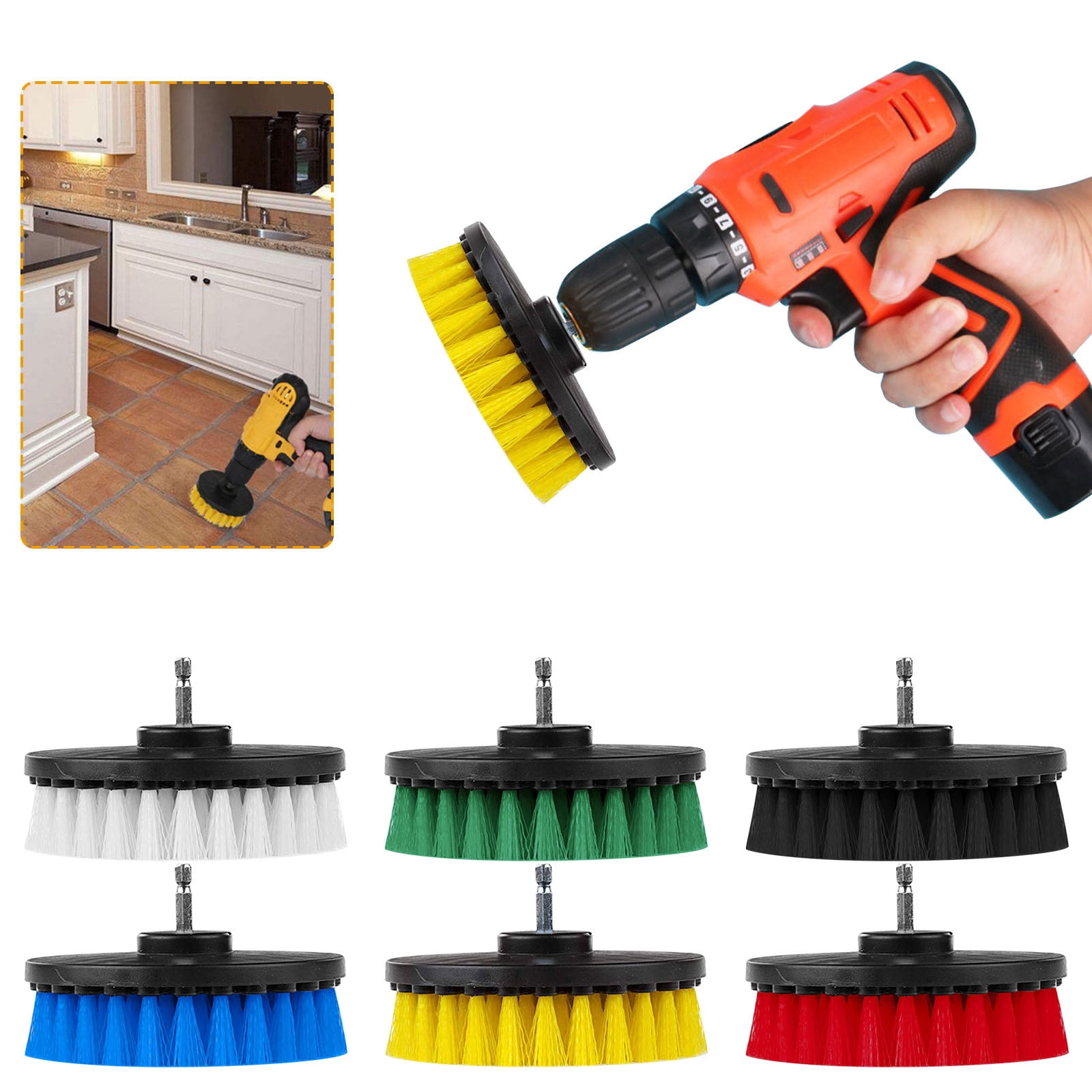 Steal of the Day, Drill Brush Cleaning Set, 5 Inch Mechanical Cleaning ...