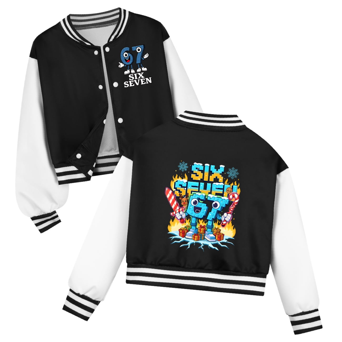 Steal a Brainrot boy girls Baseball Jackets Casual Varsity Jacket ...