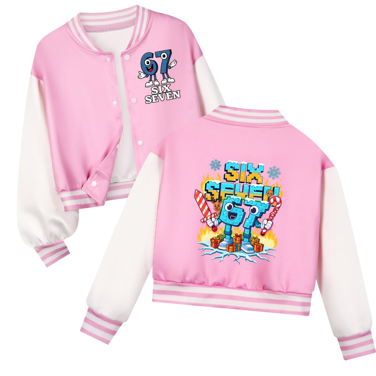 Steal a Brainrot boy girls Baseball Jackets Casual Varsity Jacket ...