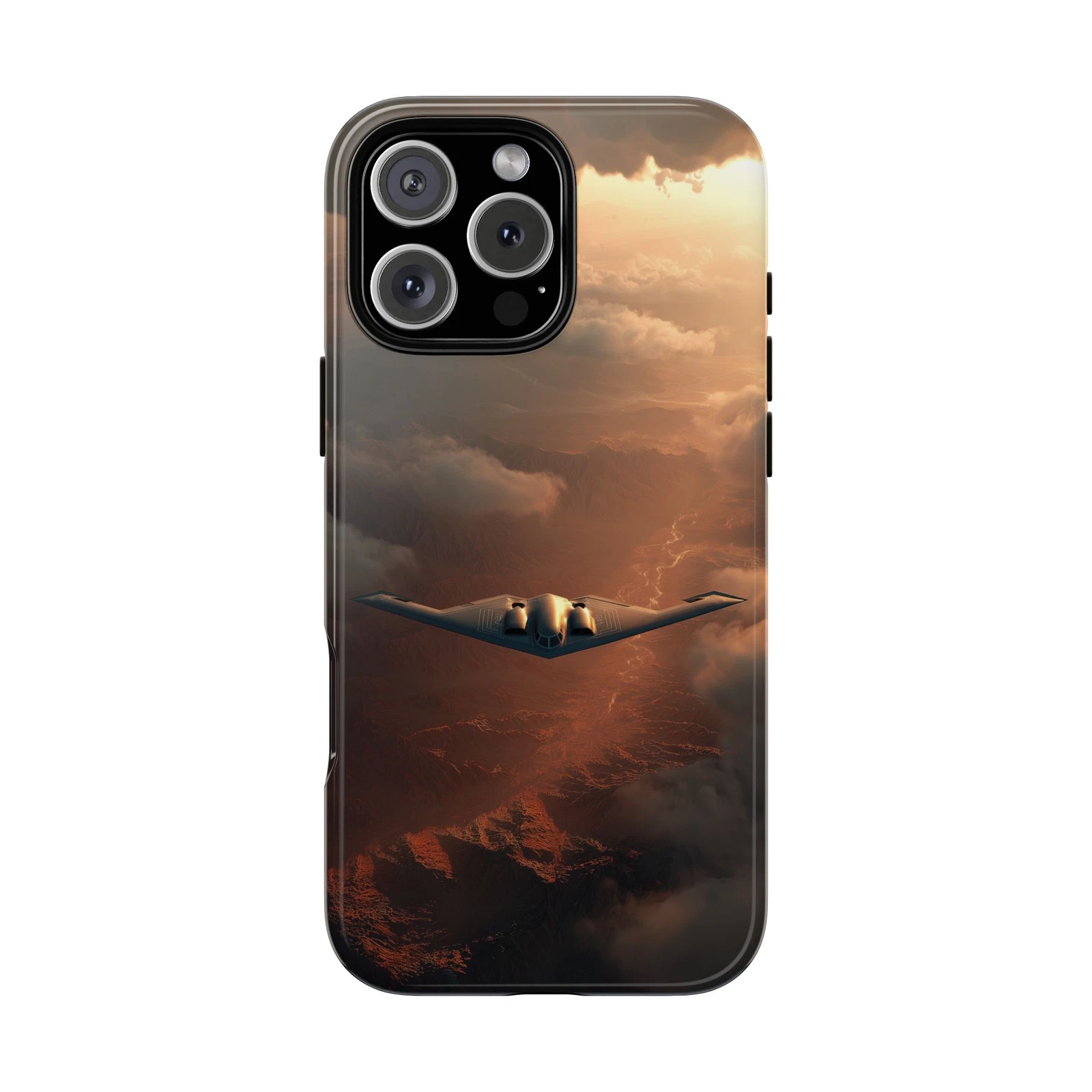 Stealth B-2 Bomber Plane Desert Phone Case for iPhone 11-17 Pro Max ...