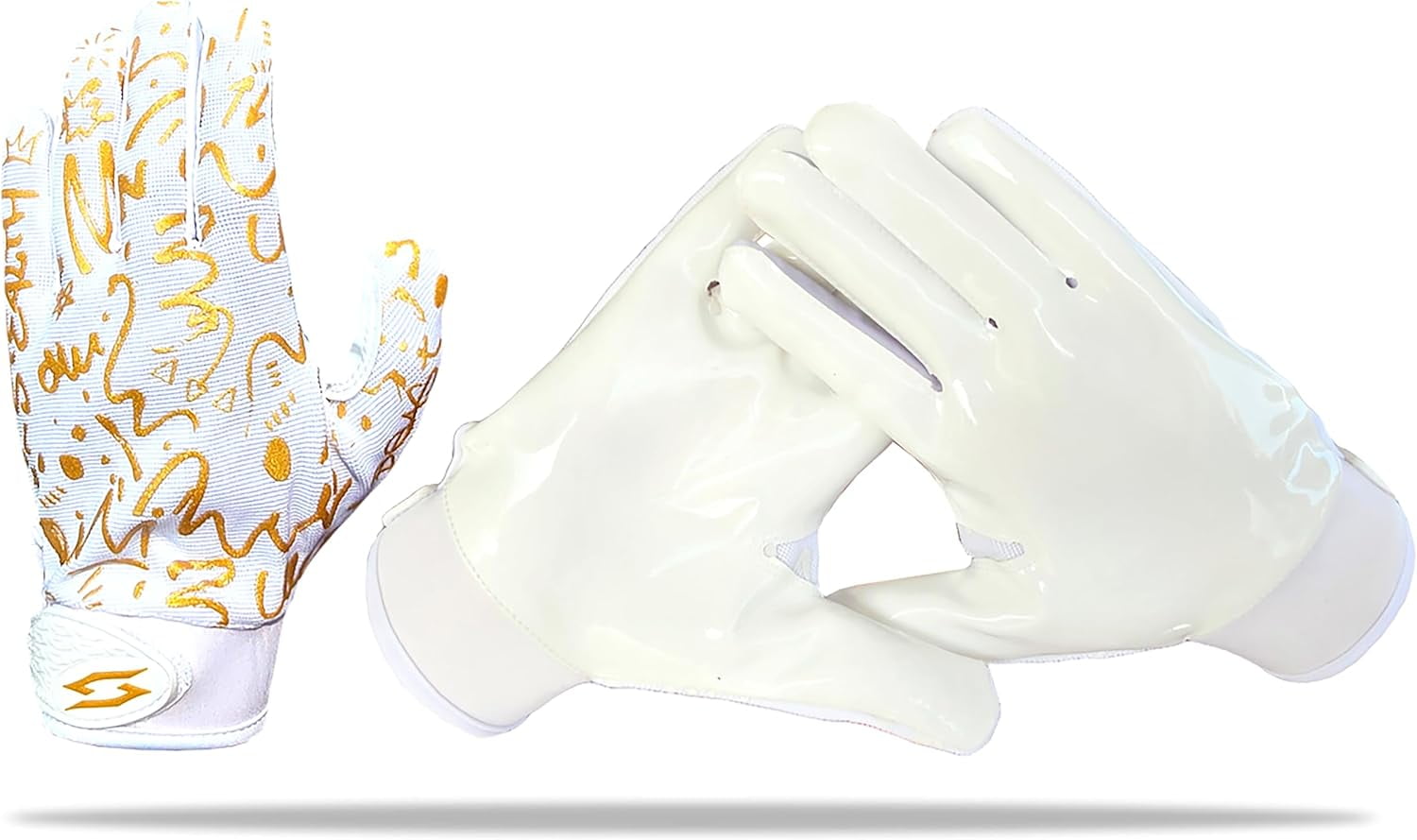 Stealth Beast Football Receiver Gloves - Tacky Sticky Grip Skin Tight ...