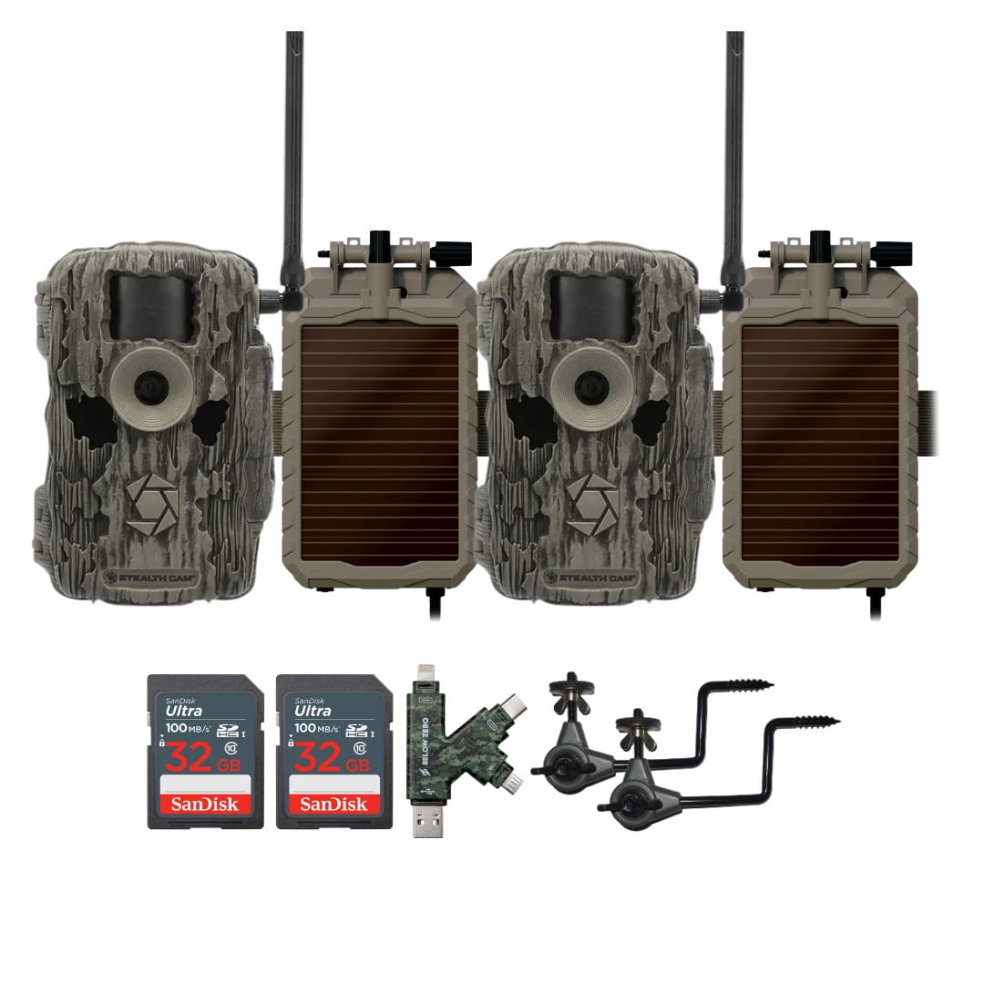 Stealth Cam 36MP Fusion Max Cellular Trail Camera (2-Pack) Bundle with ...
