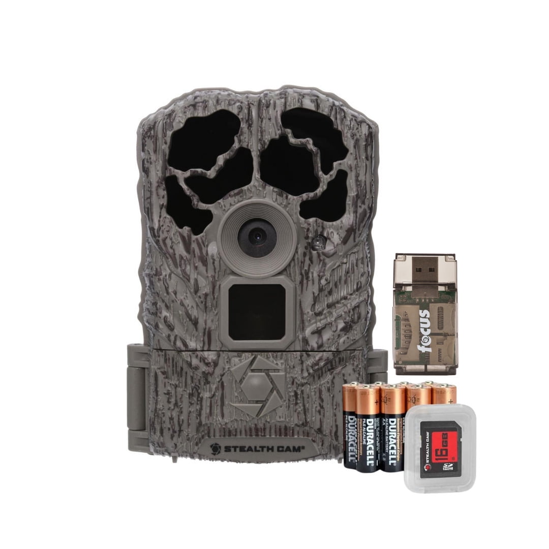 Stealth Cam Browtine 18MP Digital Trail Camera Bundle with 32GB SD Card ...