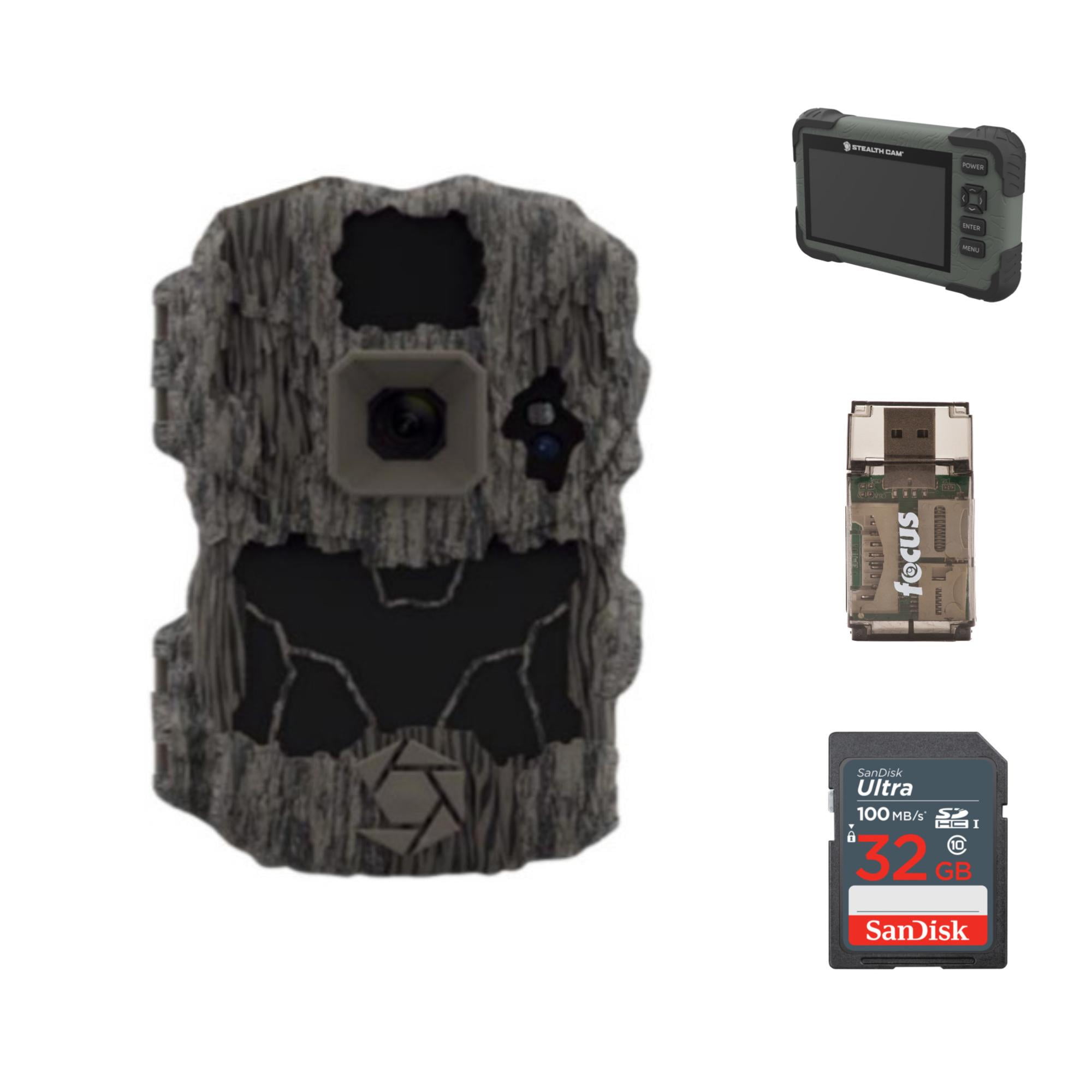 Stealth Cam DS4K Ultimate Camera 32MP & 4K with SD Reader-Viewer & Card ...
