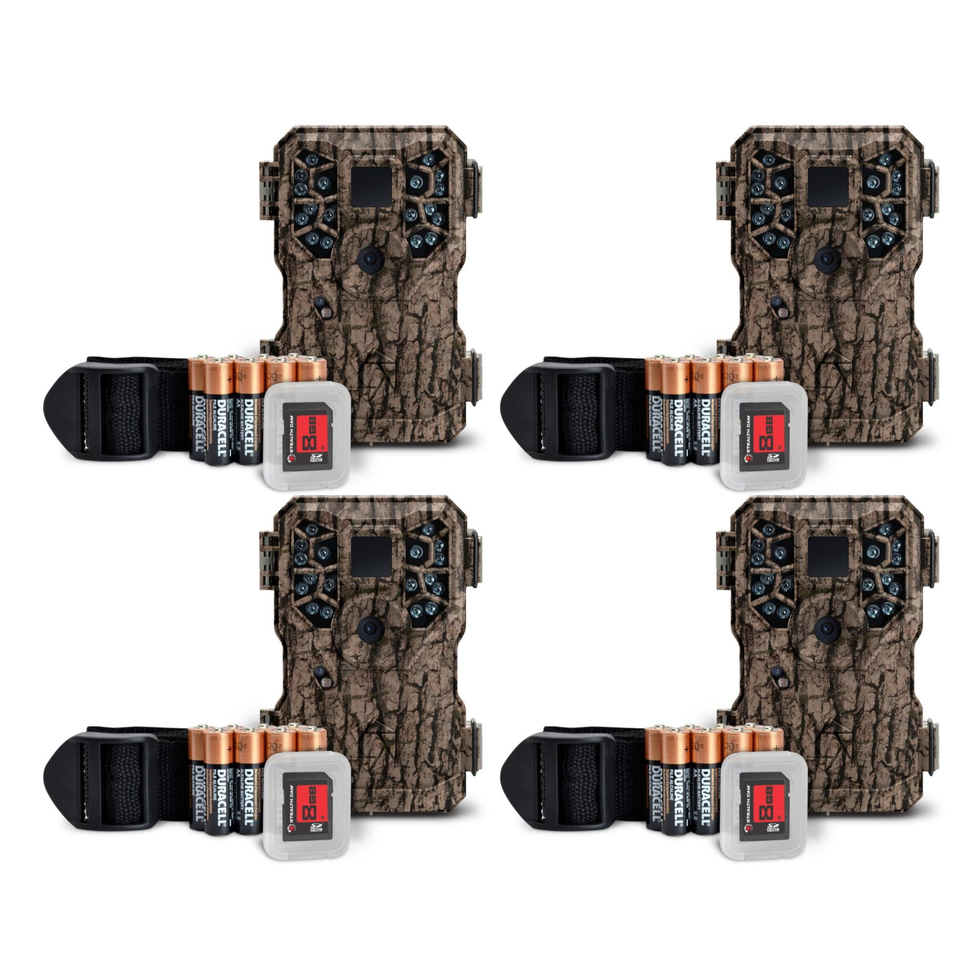 Stealth Cam PX Series Game Camera 4-Pack Bundle with Batteries and ...