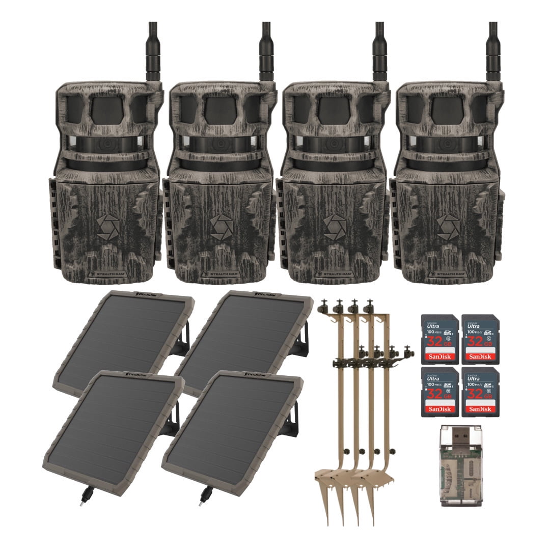 Stealth Cam Revolver 36MP 360-Degree Cellular Trail Camera (4-Pack ...