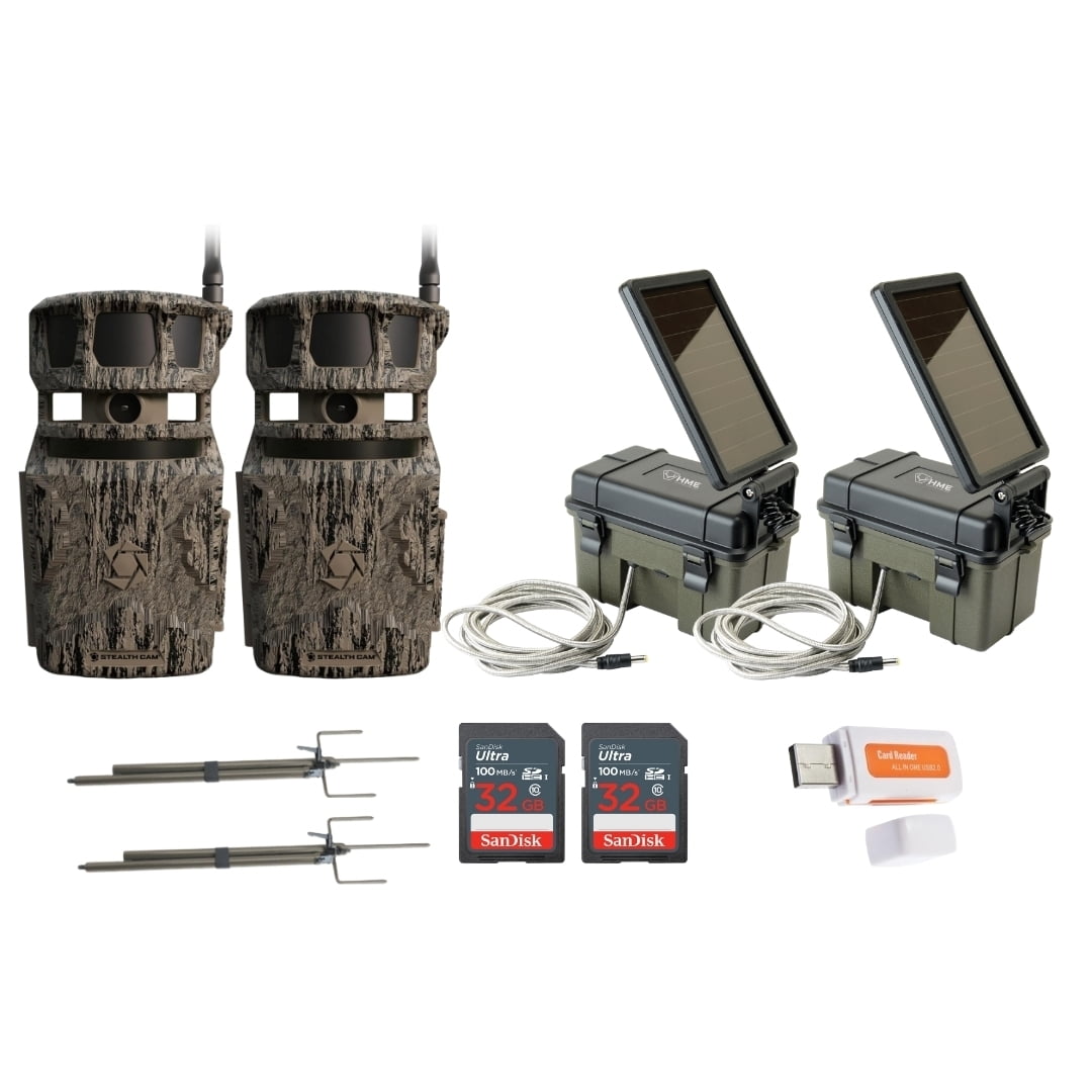Stealth Cam Revolver 40MP Pro 360-Degree Cellular Trail Camera (2-Pack ...