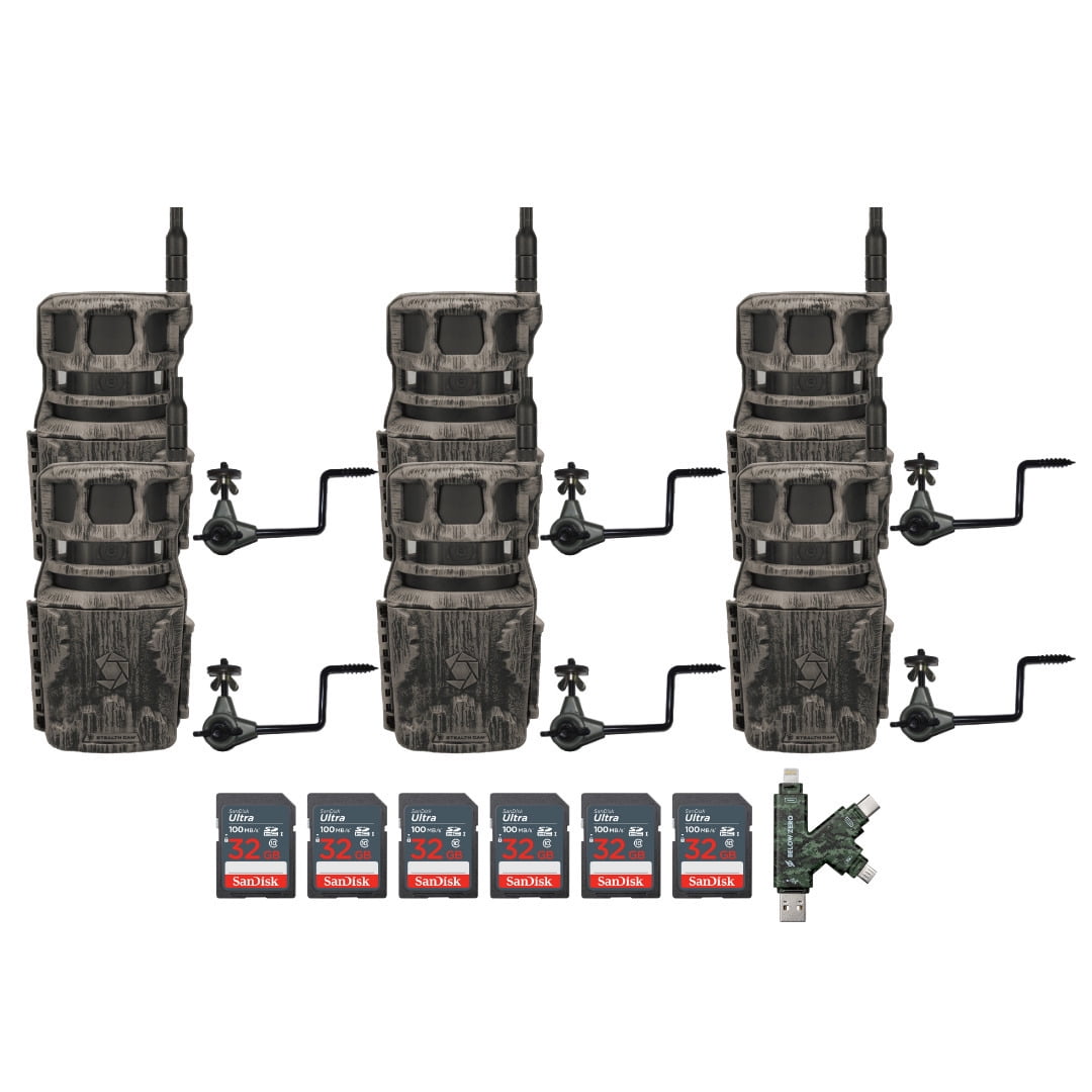 Stealth Cam Revolver 40MP Pro 360-Degree Cellular Trail Camera (6-Pack ...