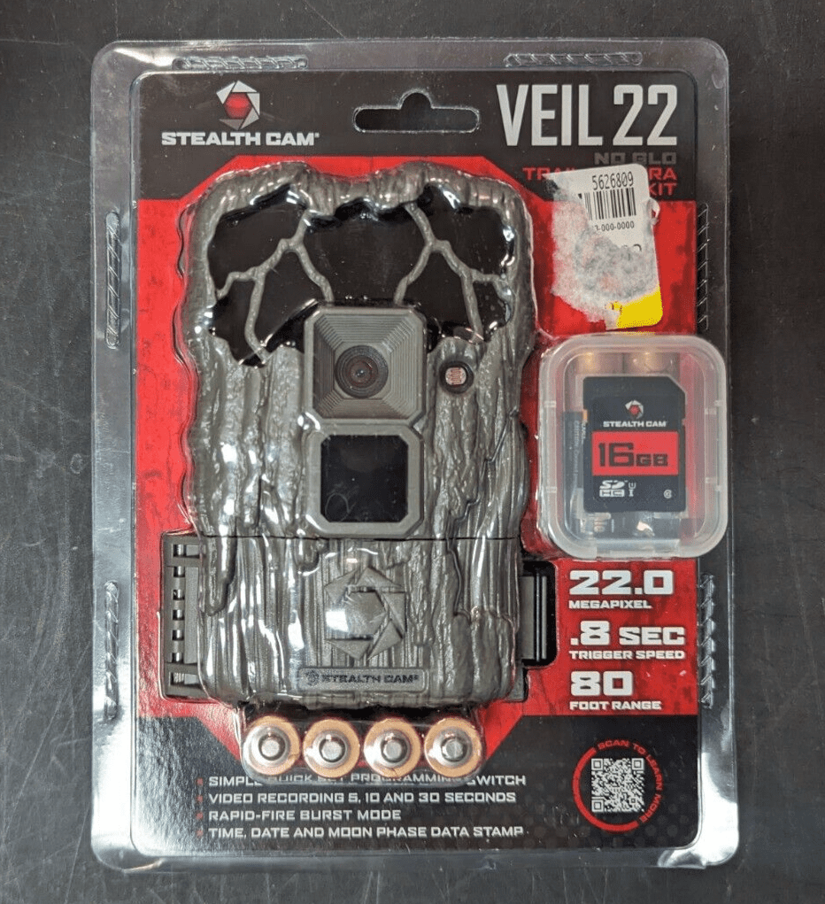Stealth Cam Veil 22 No GLO Trail Camera Combo Kit 22.0 Megapixel .8 ...