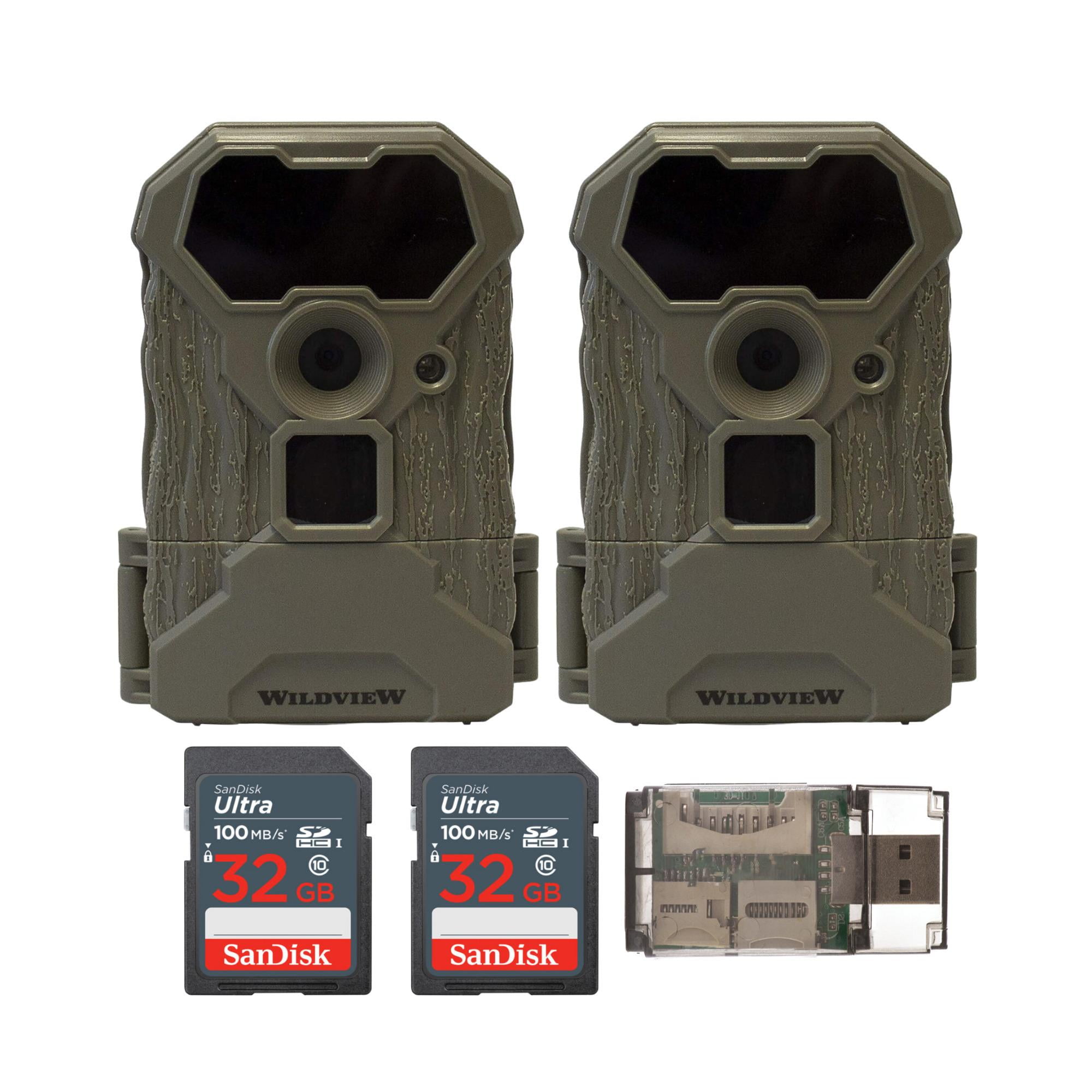 Stealth Cam Wildview 12 Megapixel Infrared Trail Camera Bundle (2-Pack ...