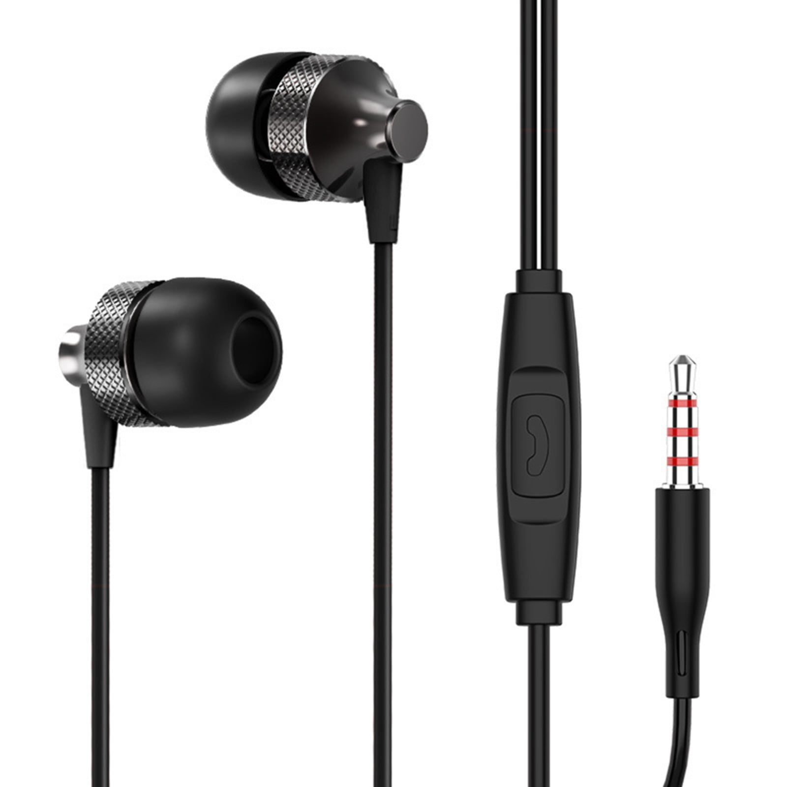 Stealth Earbuds 3.5mm Metal In Ear Headphones Subwoofer With Mic Line ...