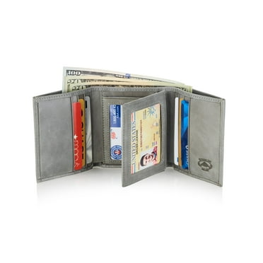 Stealth Mode Genuine Leather Bifold Wallet for Men with ID Window and ...