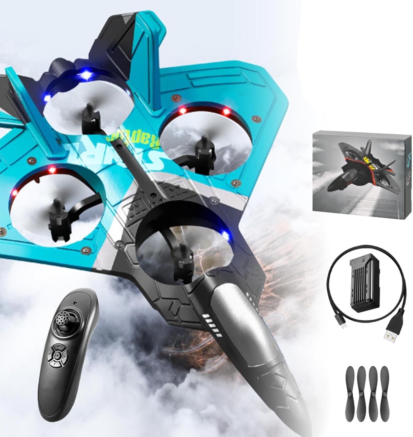 Stealth Raptor Airplane - 2026 RC Airplane, 2.4ghz Remote Control ...
