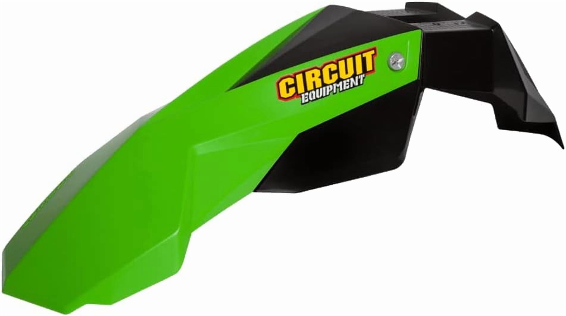 Stealth SM Front Fender – 17in, Black/Green – Circuit - Walmart.com