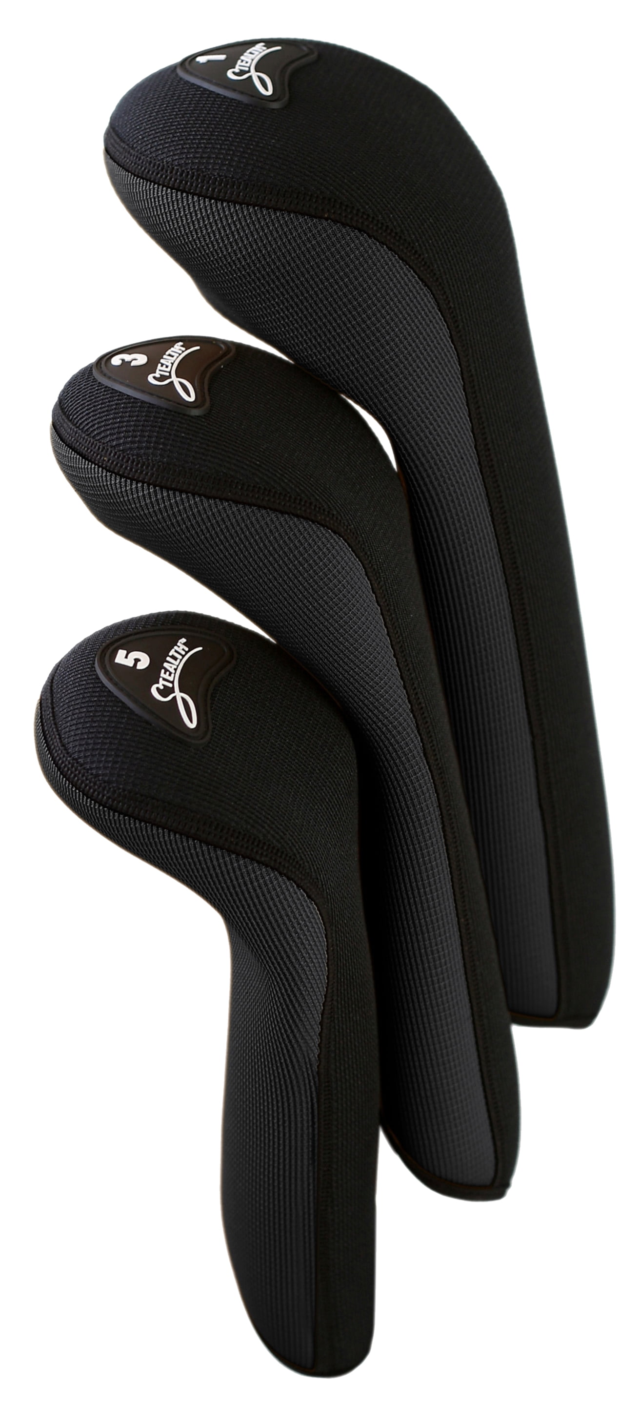 Stealth Set of 3 Headcovers 1-3-5 Black - Walmart.com