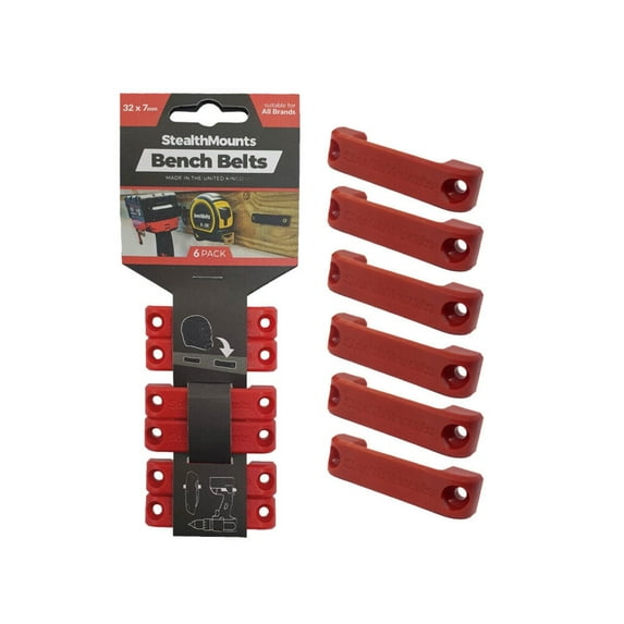 Stealthmounts Bench Belt 6Pk Red - Walmart.com