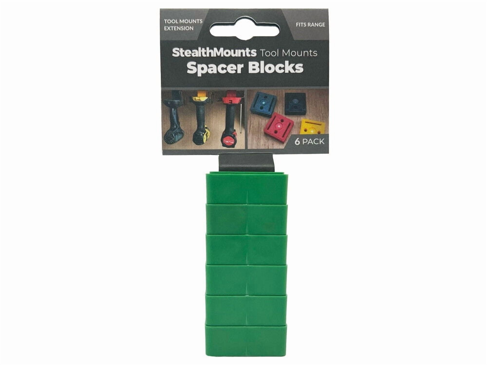 Stealthmounts Tool Mount Spacer 6Pk Green - Walmart.com
