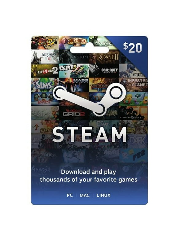 Steam Gift Cards in PC Downloadable & Free to Play Games - Walmart.com