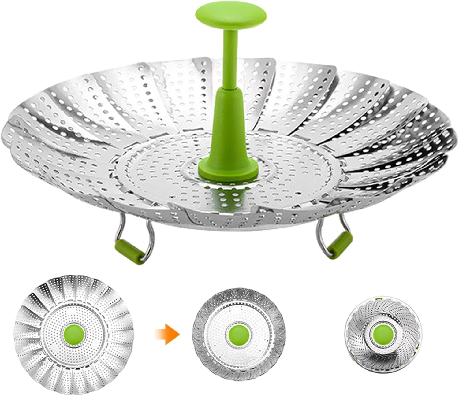 Steam Basket for Pot | Foldable Stainless Steel Rack, Steamer Baskets ...