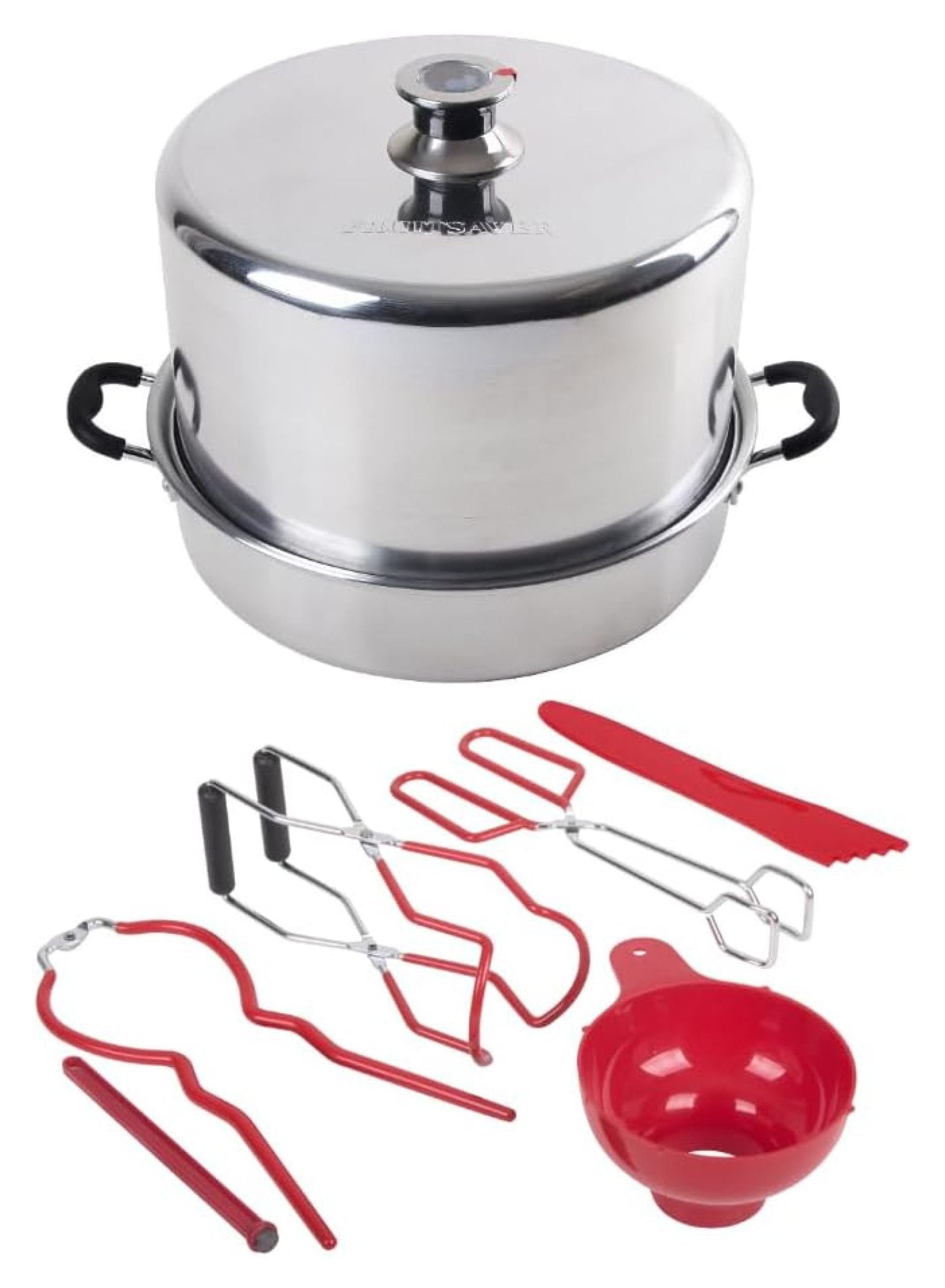 Steam Canner with Temperature Indicator (Aluminum Steam Canner + Tools ...