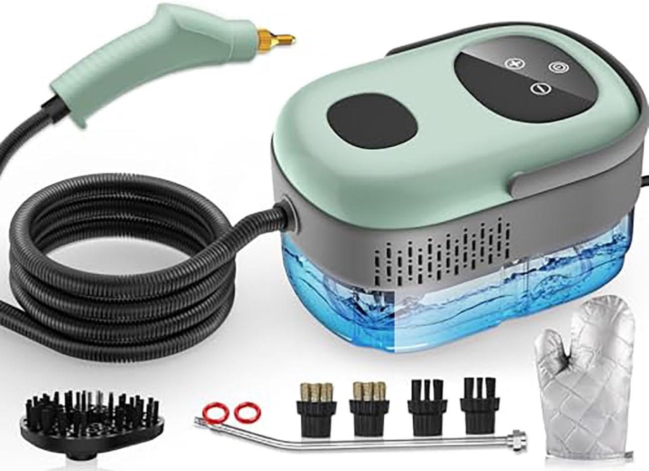 Steam Cleaner, 10s Heat-Up, 6-Level Adjustable, 1.69qt. Tank, 2500W ...
