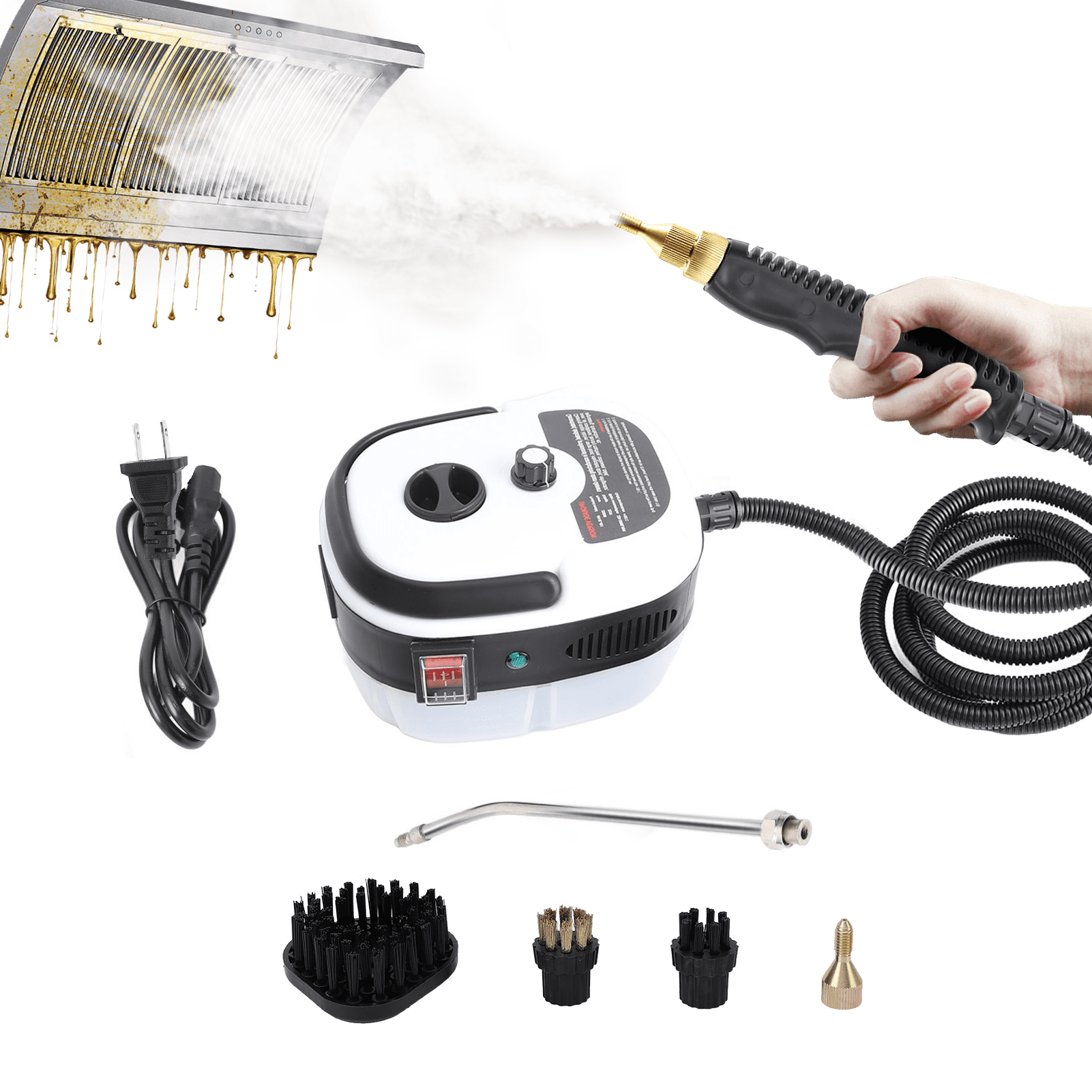 Steam Cleaner,2500W Handheld High Temperature Pressurized Steamer for ...