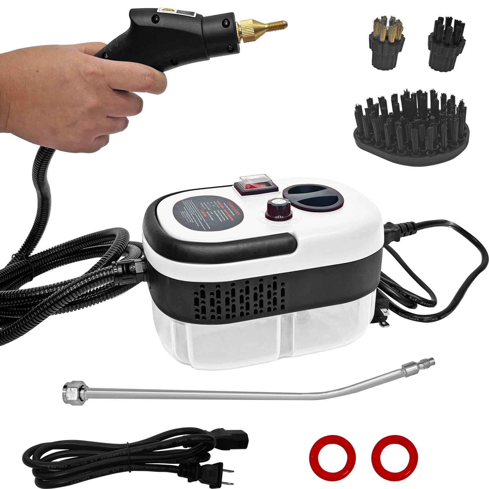 Steam Cleaner 2500W Handheld Steamer for Cleaning Furniture, Car ...
