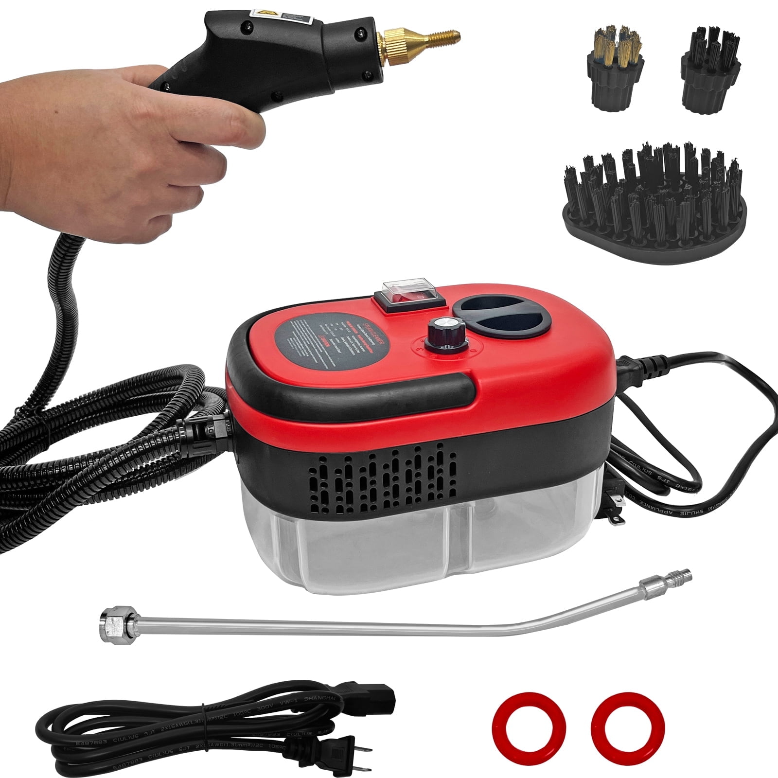 Steam Cleaner 2500W Handheld Steamer for Cleaning Furniture, Car ...