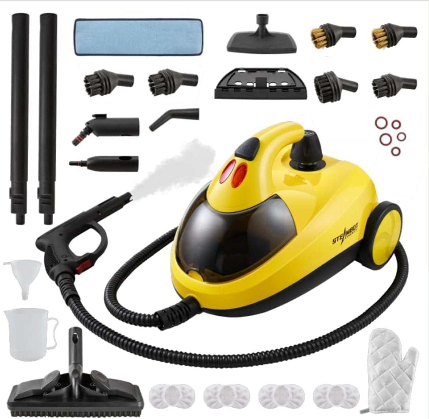 Steam Cleaner 28-in-1 - 302°F High Temp Multi-Surface Deep Cleaner for Home, Car, Floors, Tiles ...