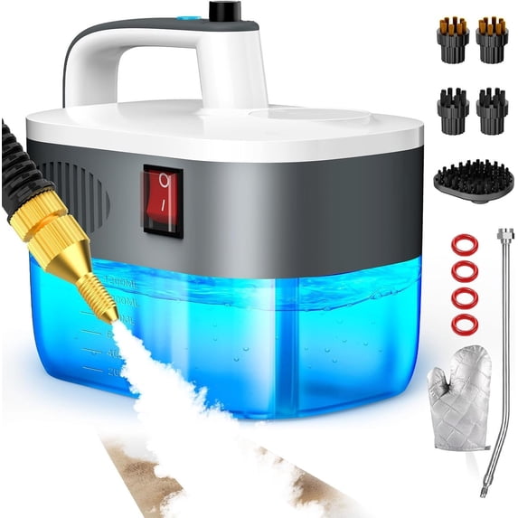 Steam Cleaner, 6-Level Adjustable Steam, 10S - Heat, 2500W Portable ...