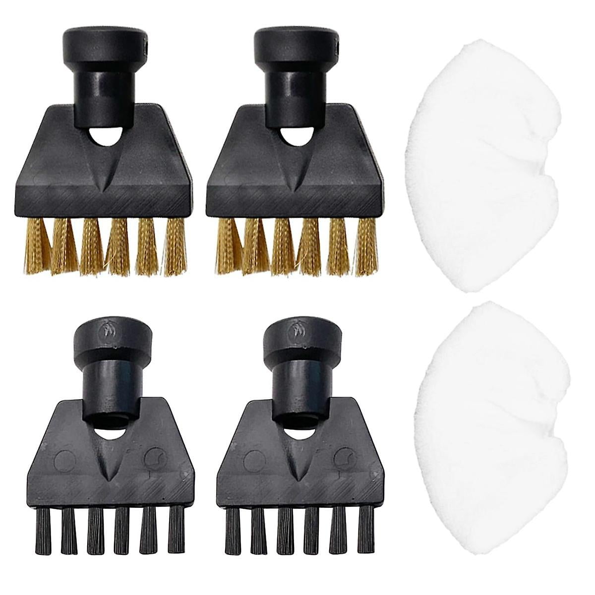 Steam Cleaner Accessories, Pack of 4 Steam Cleaner Brushes with 2 ...