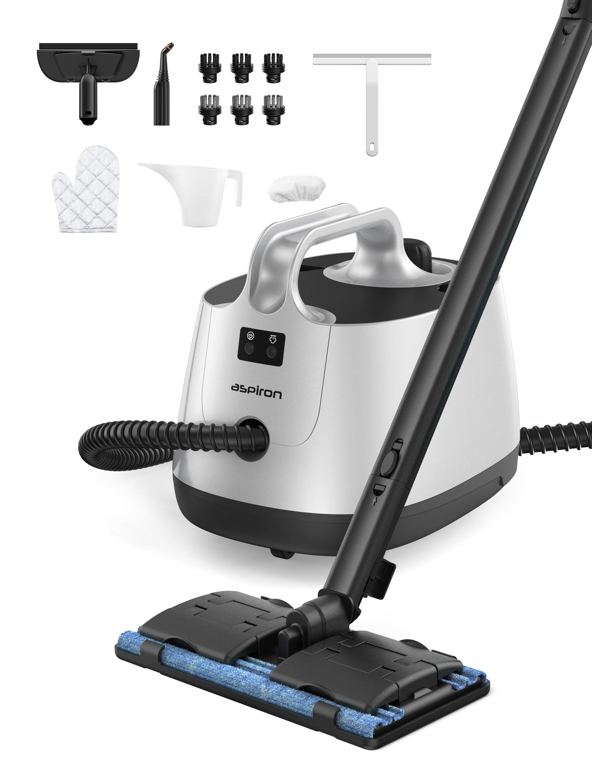 Steam Cleaner, Aspiron Steamer with 21 Accessories, Portable ...