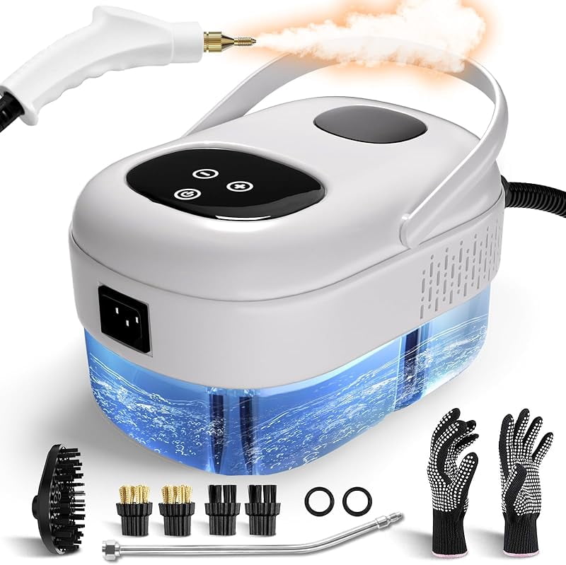 Steam Cleaner Handheld, 2500W Pressurized Steamer for Cleaning, Multi ...