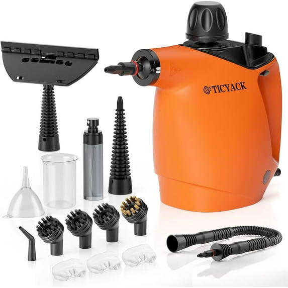 Steam Cleaner Portable Handheld, 500ML Lar Capacity with 16 Attachments ...
