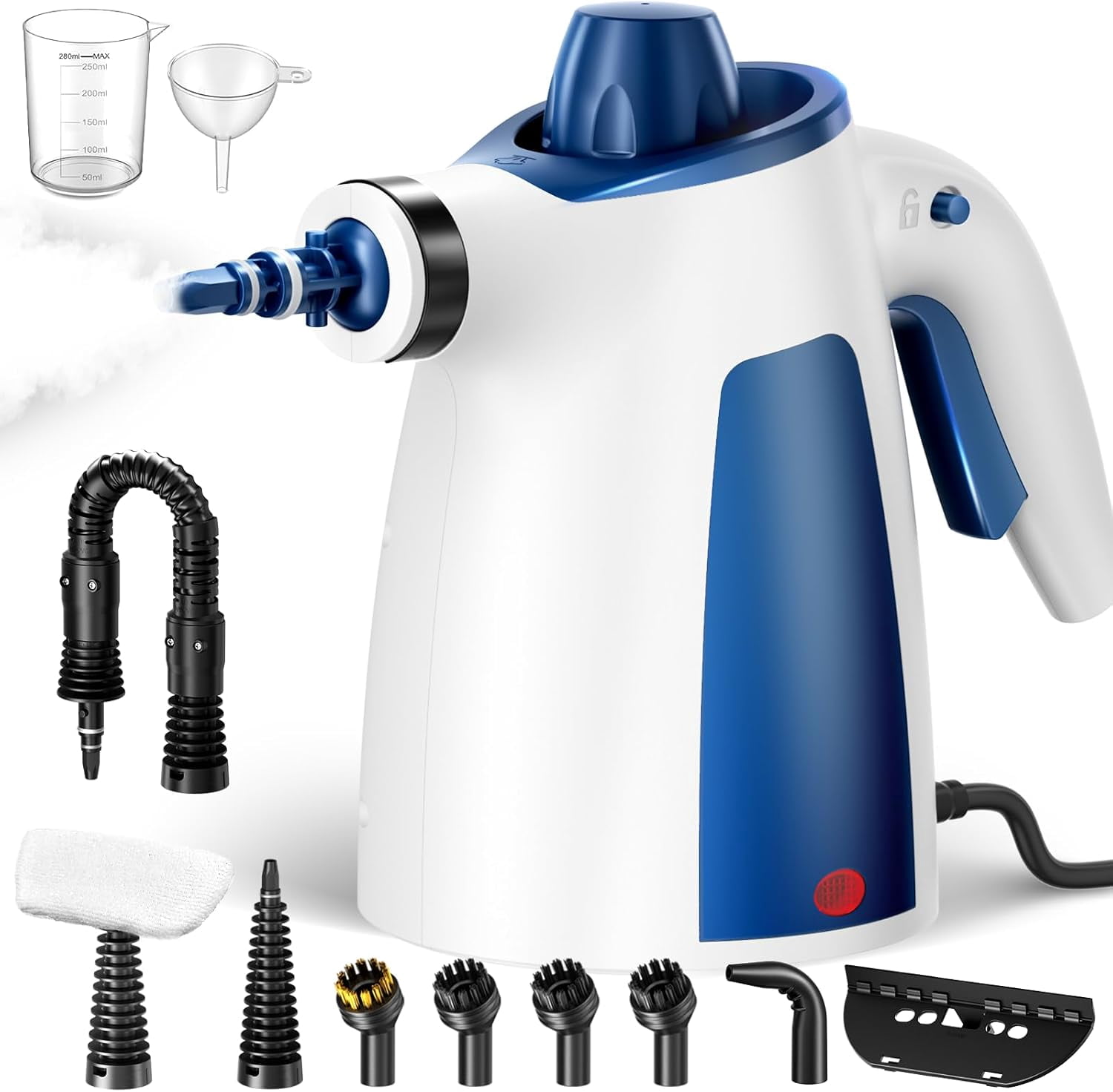 Steam Cleaner, Pressurized Handheld Multi-Surface Steam Cleaner with 12 ...