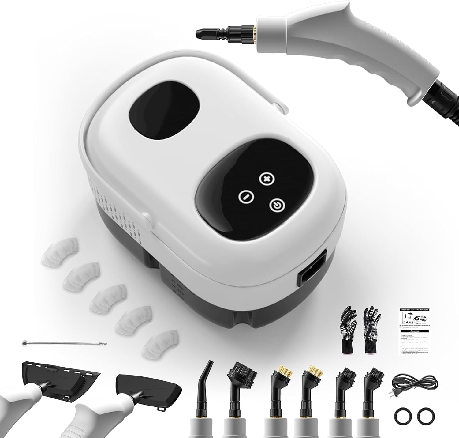 Steam Cleaner, Upgraded 2500W Handheld Steamer Cleaning, High Pressure ...