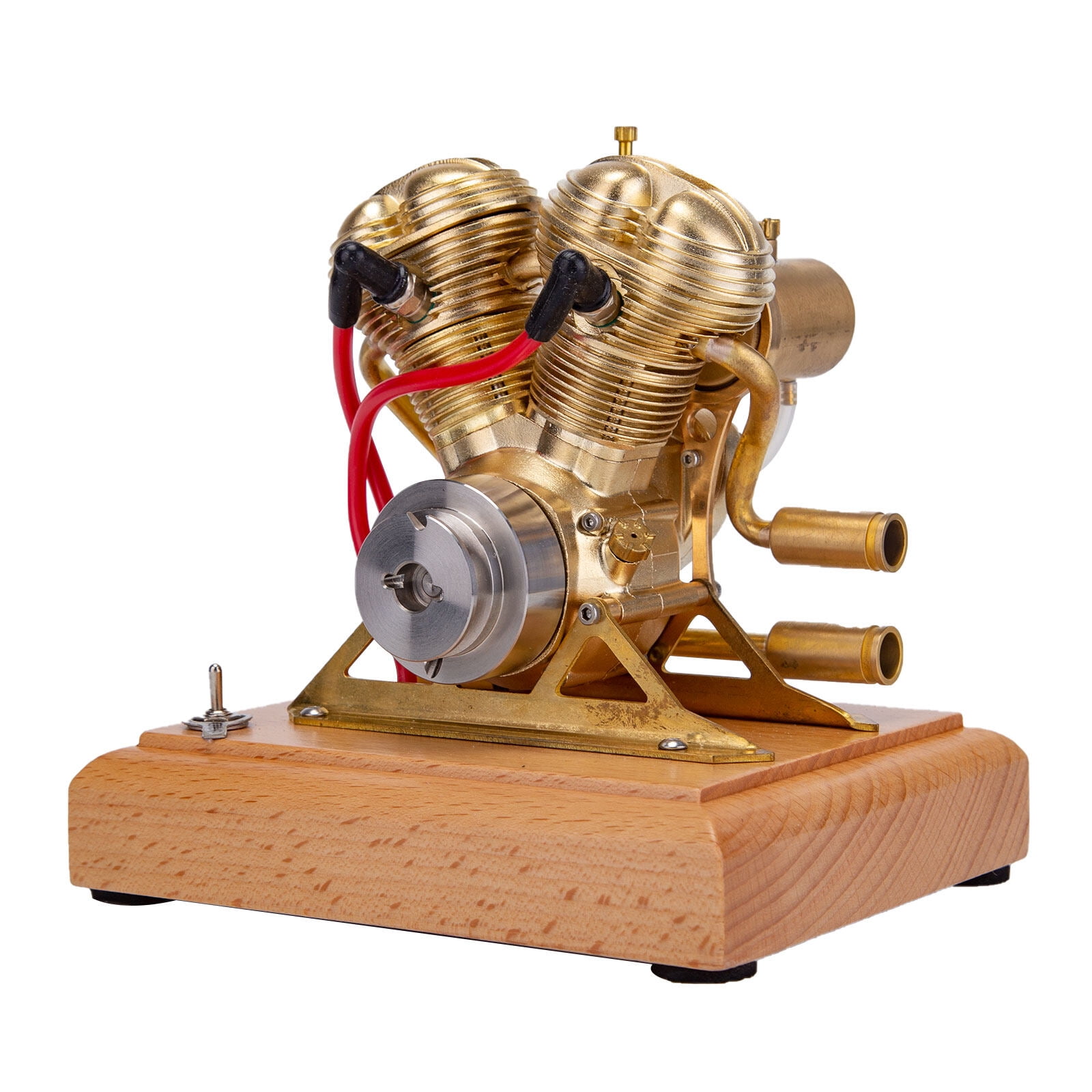 Steam Engine Model Kit That Works, 4.3CC Mini V-Twin 4-Stroke Gasoline ...