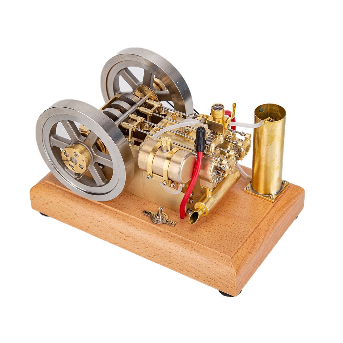 Steam Engine Model Kit That Works, 5CC Horizontal Twin-Cylinder Dual ...