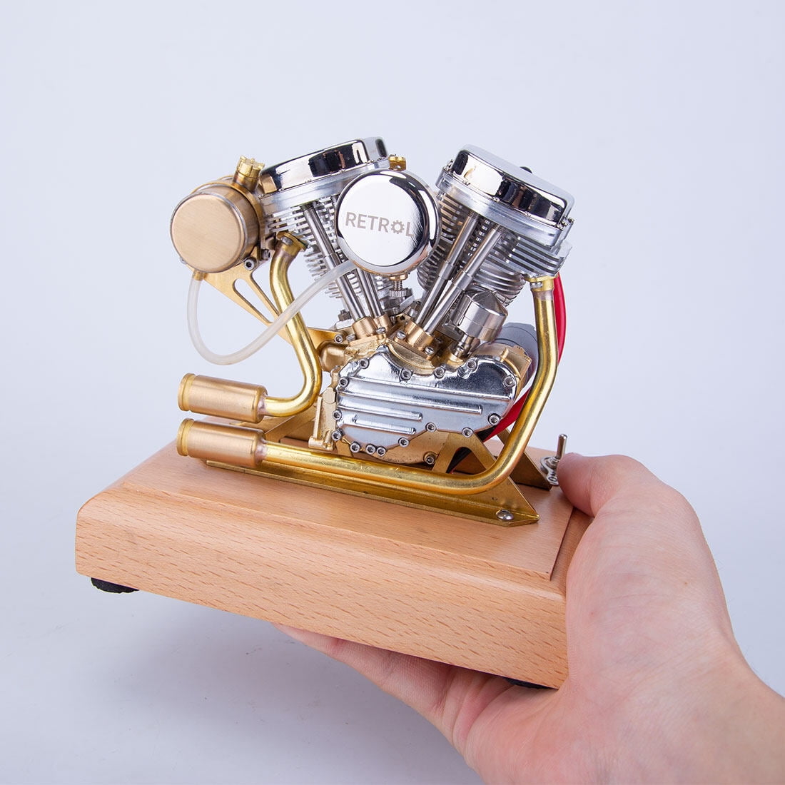 Steam Engine Model Kit That Works, RETROL 4.2CC V-Twin 4-Stroke ...