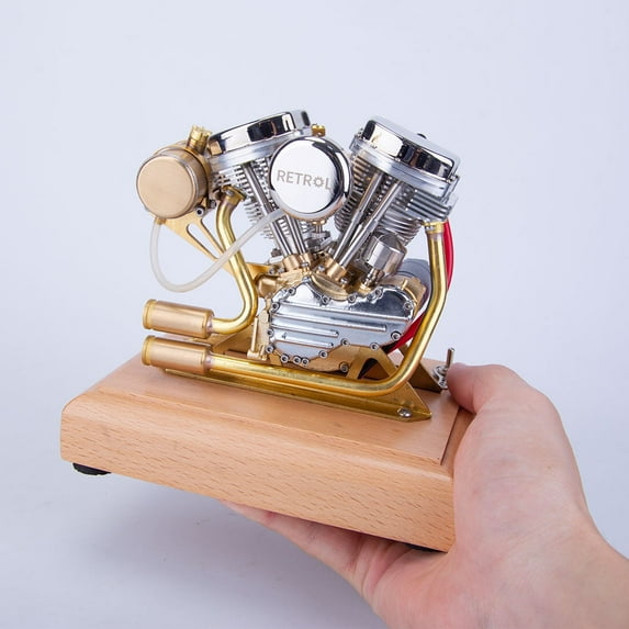 Steam Engine Model Kit That Works, RETROL 4.2CC V-Twin 4-Stroke ...