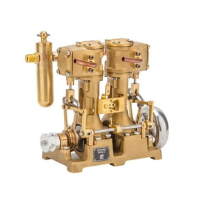ENGINEKIT RW-L2 Retro Brass Double-Cylinder Steam Engine Model Kit for ...