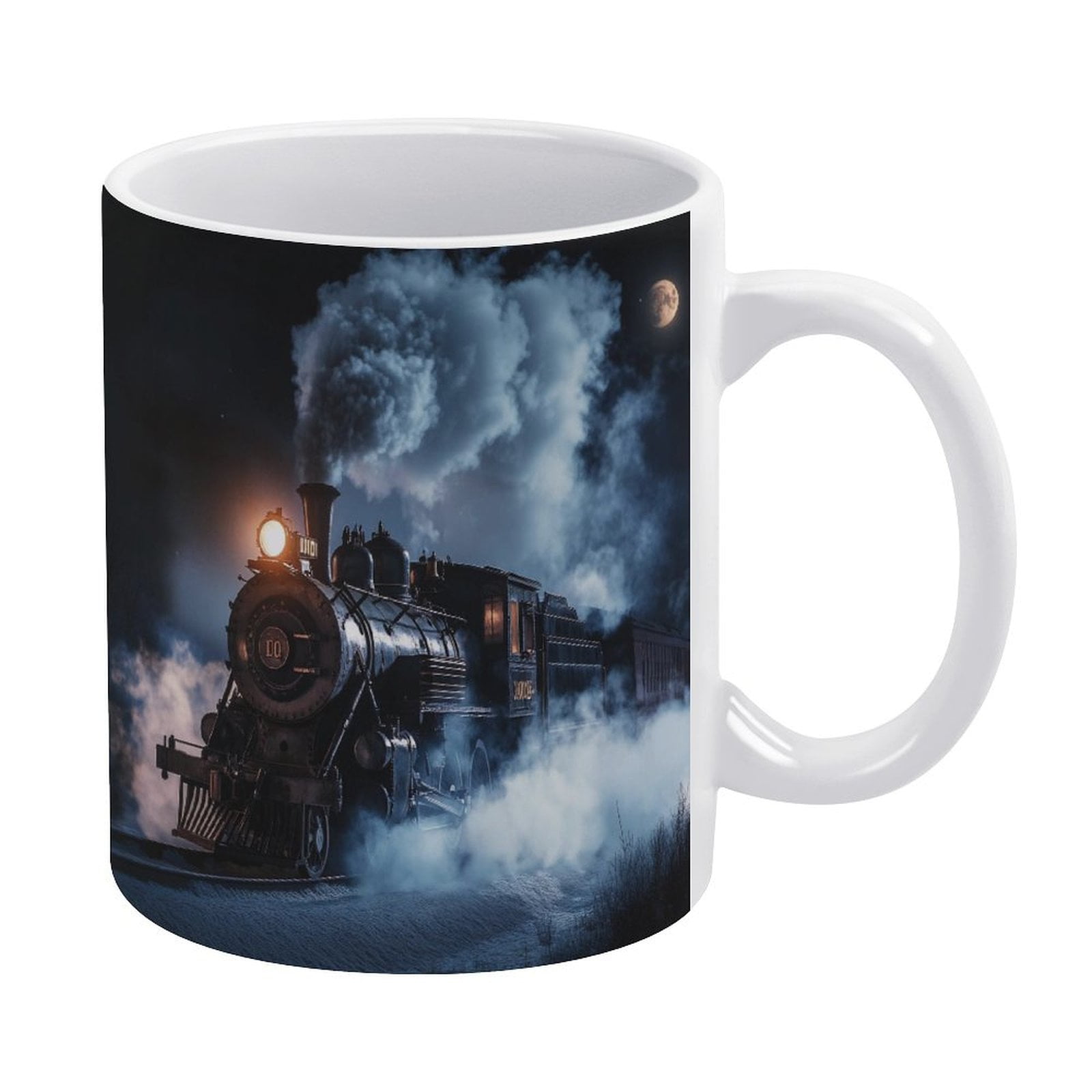 Steam Engine Vintage Locomotive Train 11oz Coffee Mug with Handles ...