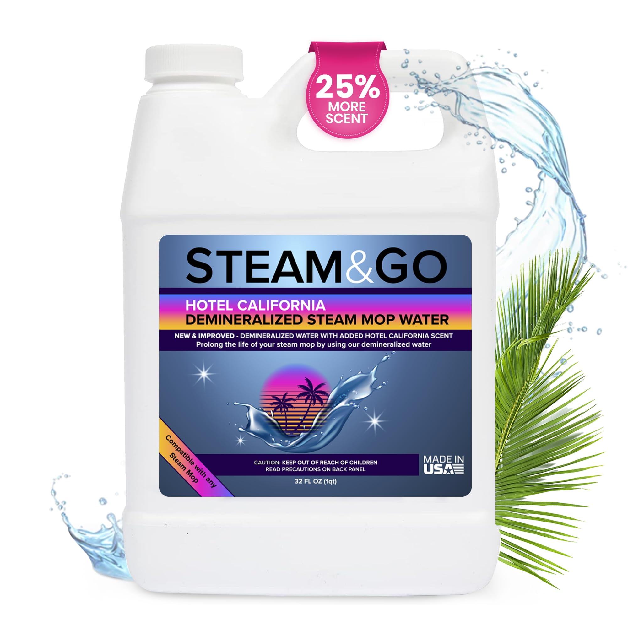 Steam and Go Demineralized Water - Multi-Surface Cleaning Solution for ...