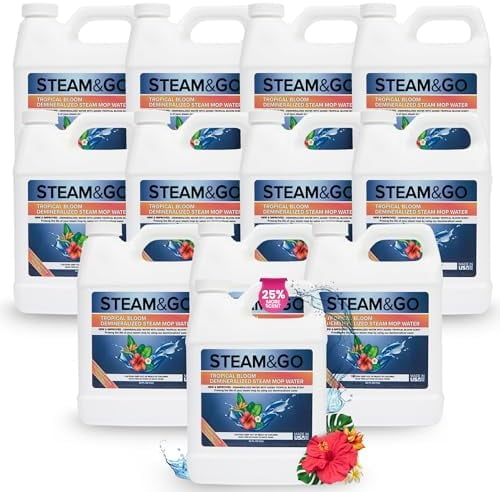 Steam & Go - Demineralized Water for Steam Cleaner, PVC-Free Floor ...