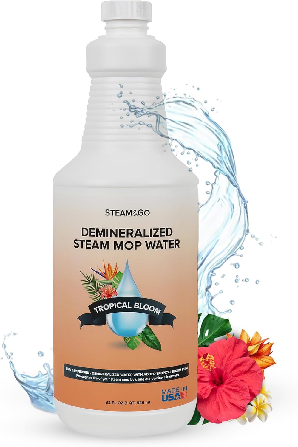 Steam & Go Demineralized Water for Steam Cleaner - PVC-Free Floor ...