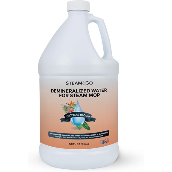 Steam & Go Demineralized Water for Steam Mop Scented Floor Cleaner, 1 ...