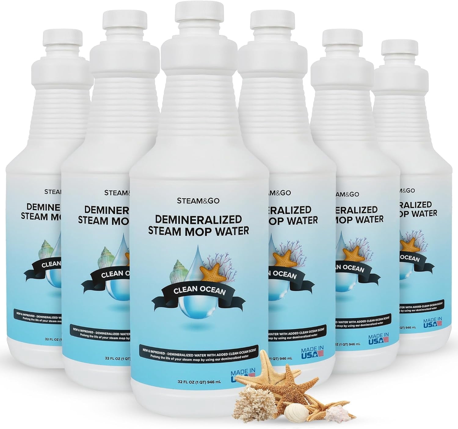 Steam & Go Demineralized Water for Steam Mop Scented Floor Cleaner ...