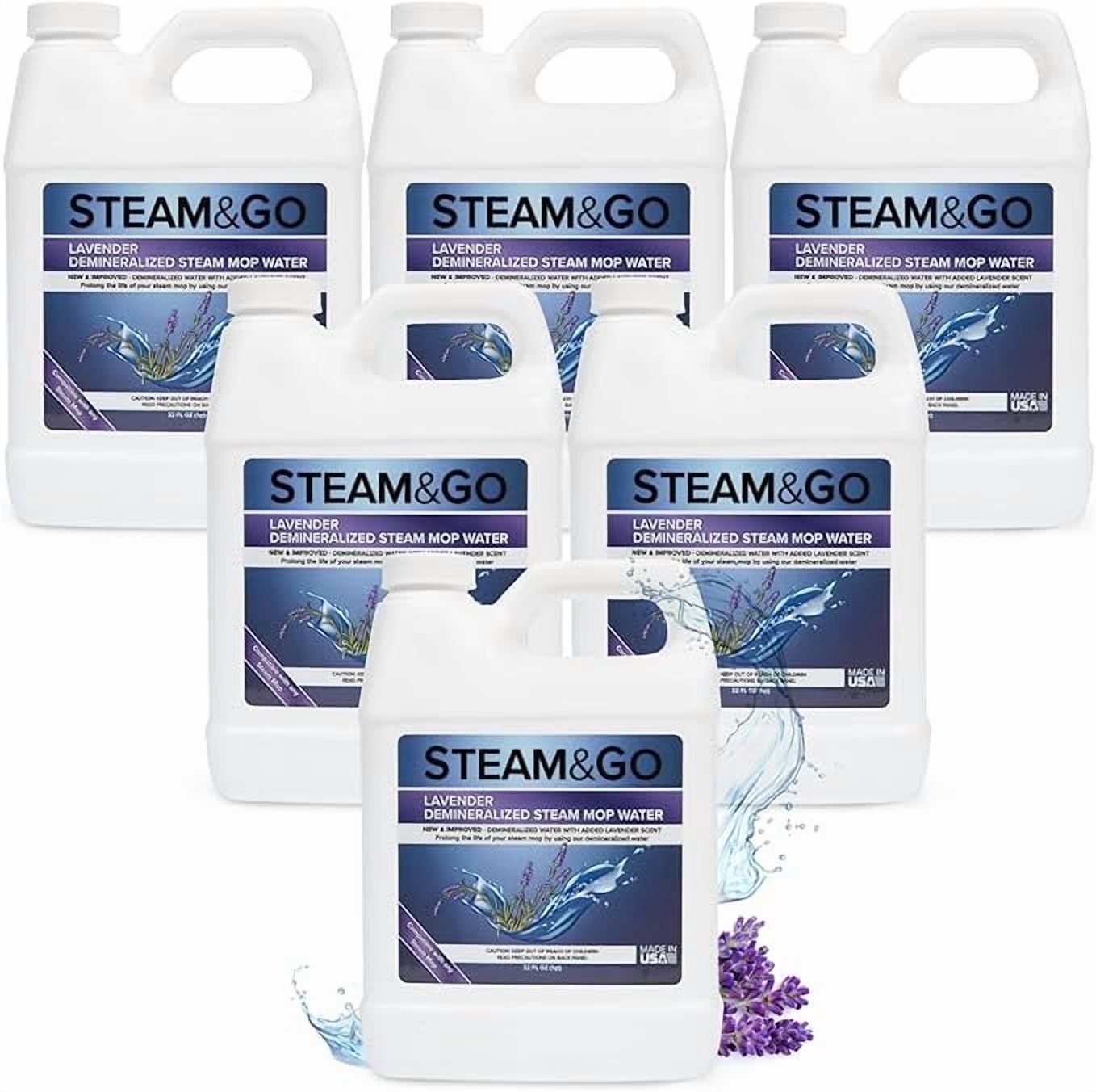 Steam & Go Demineralized Water for Steam Mop Scented Floor Cleaner ...